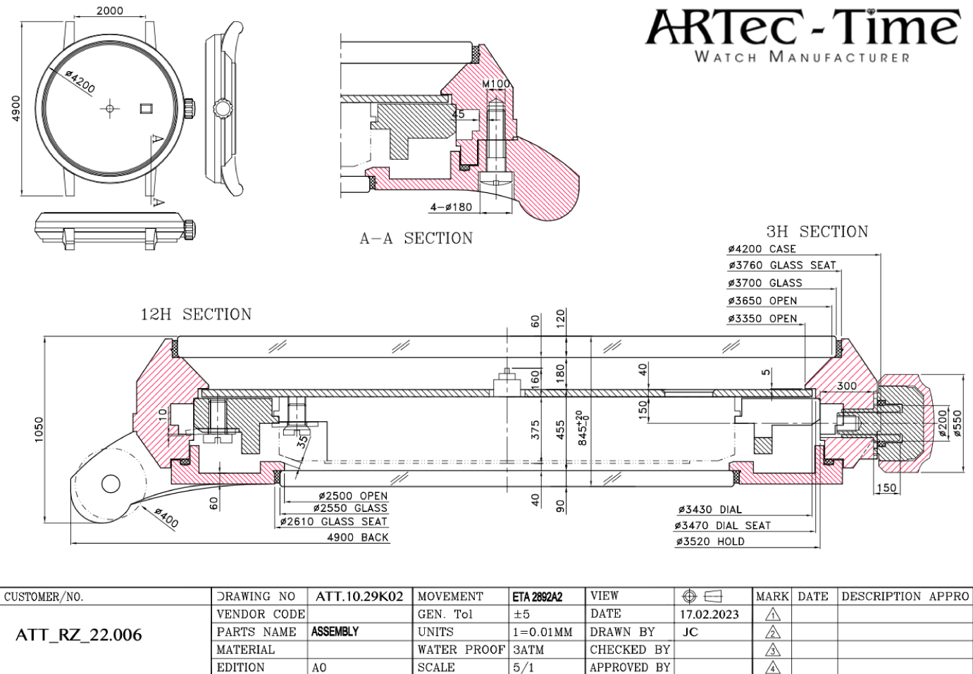 Artec-Time | Design & Engineering | Solutions for watch projects