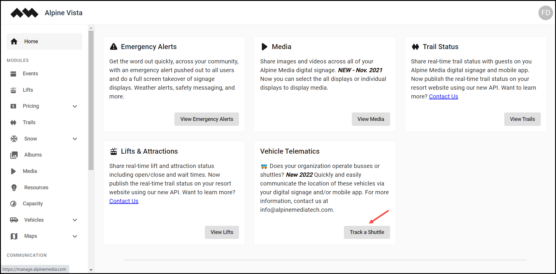 How to Track a Shuttle from the Home Screen?