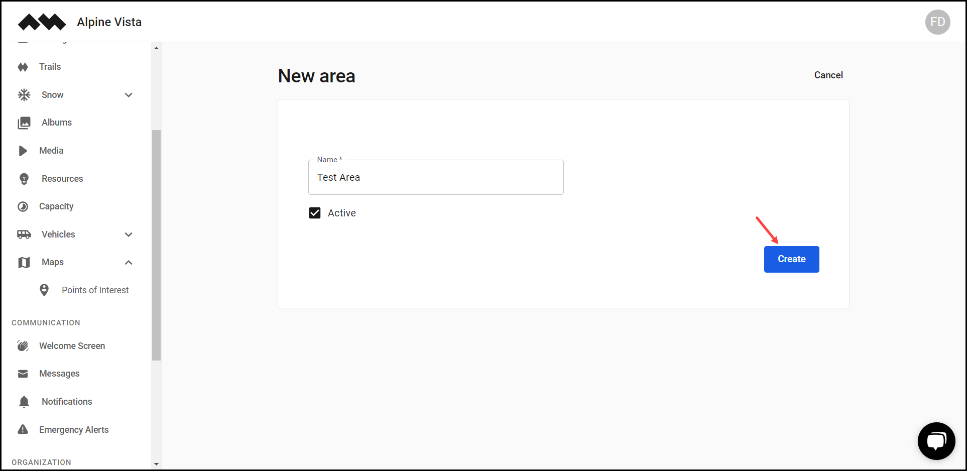 How to Add an Area?