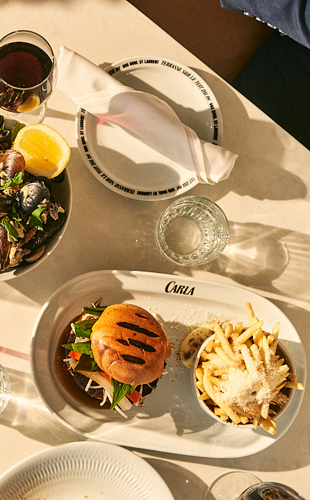 Terrasse Carla - Menu