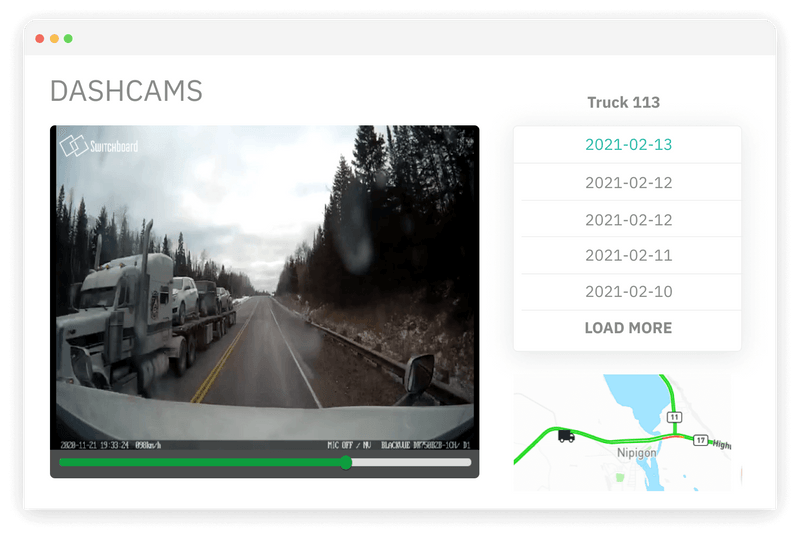Vision Dashcam - Solutions | Switchboard Technology for Transportation Fleets