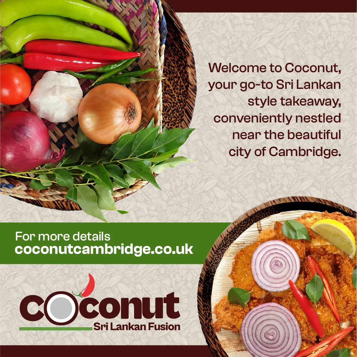 Coconut Cambridge | Sri Lankan Fusion Take Away