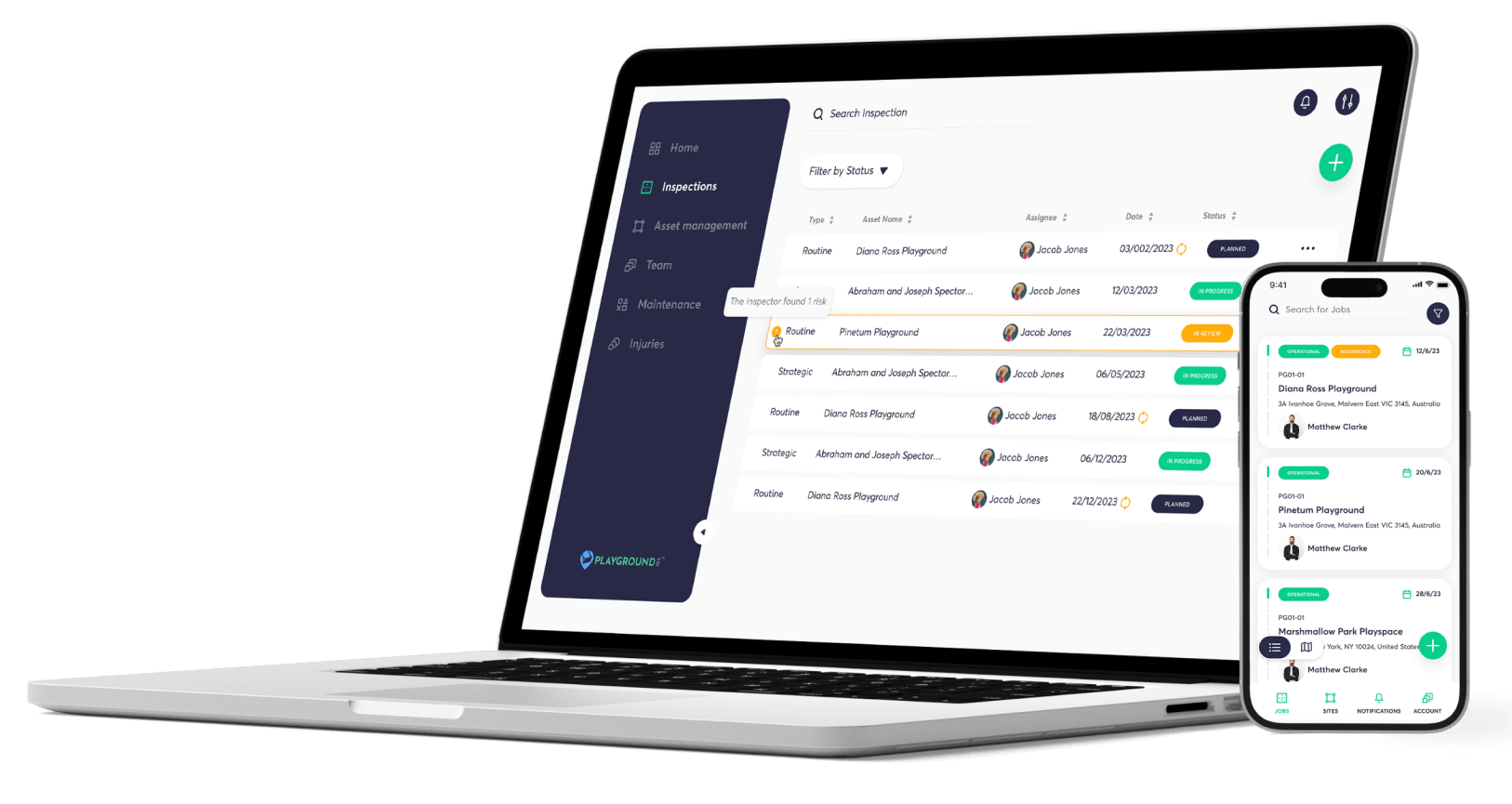 Playground Inspection Software | Playground123