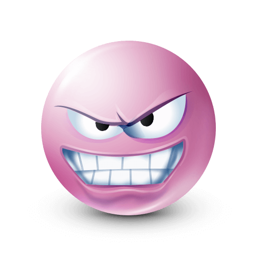 Roaring Angry Beast Blue Emoji