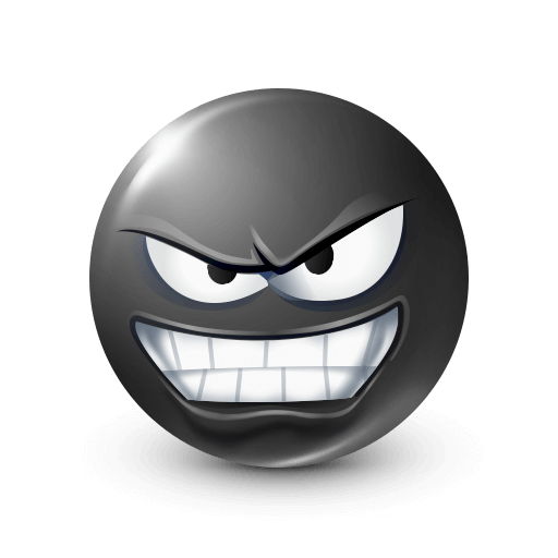 Roaring Angry Beast Blue Emoji