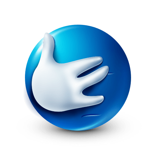 Uncertain / Shrug Blue Emoji