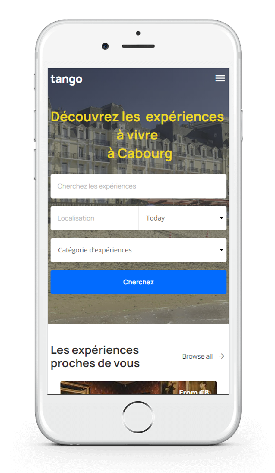 tango - API et place de marché pour expériences (théâtres, musées, concerts, festivals, sports ...