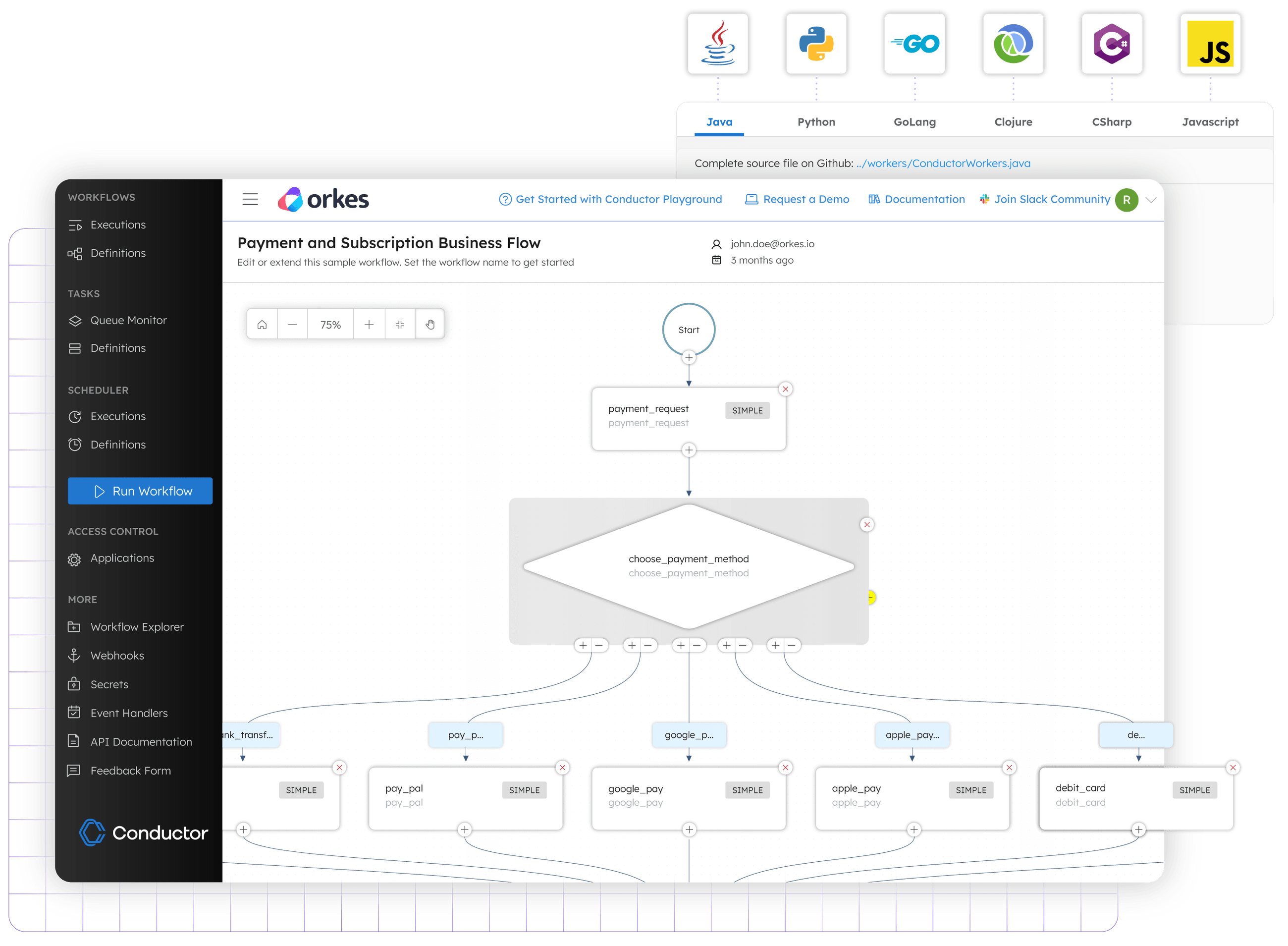 Orkes Platform | Unified Distributed Application Orchestration Platform