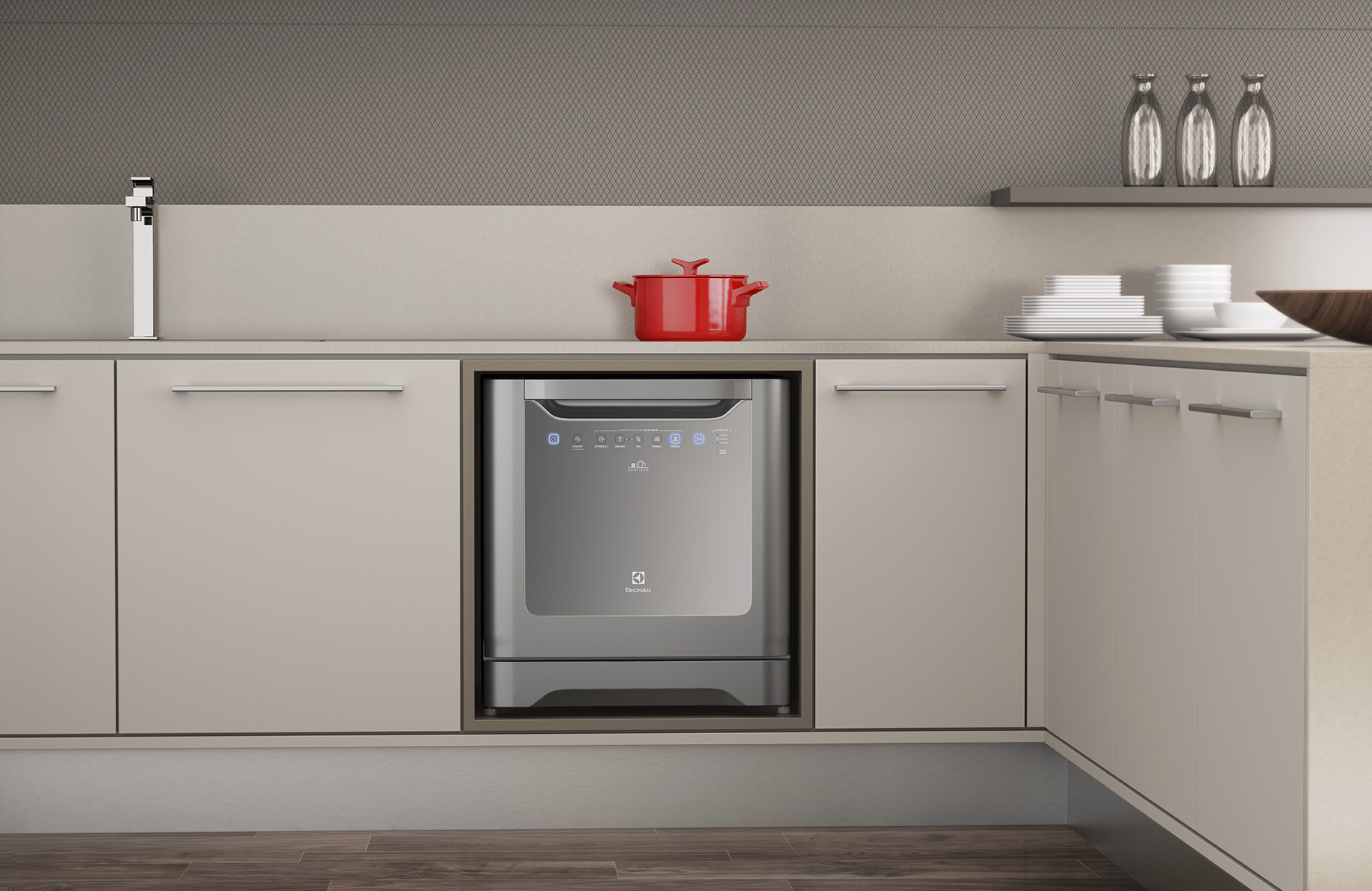 LE08S - Lava-Louças Electrolux 8 Serviços Inox