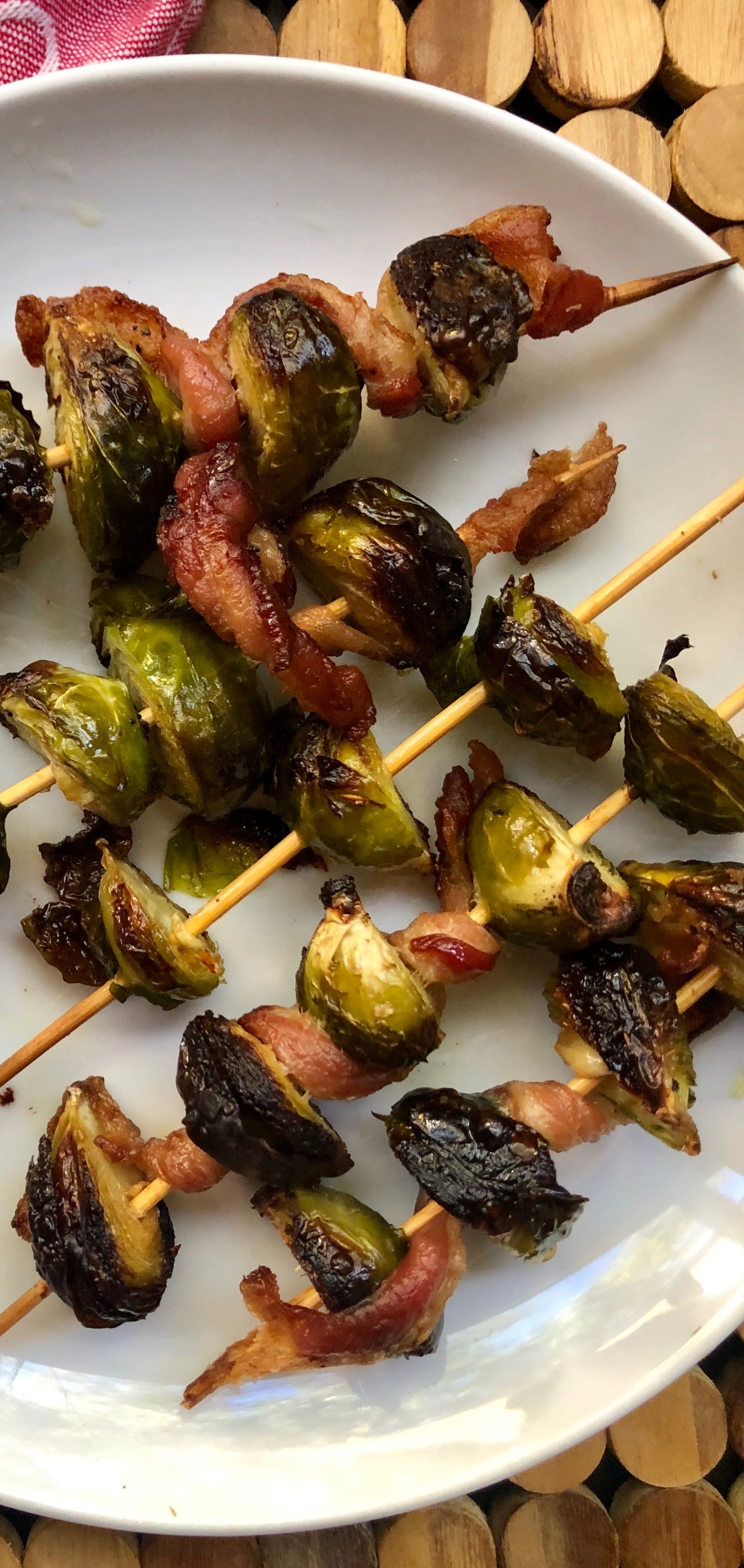 Brussels Sprouts on a stick your kids will love!