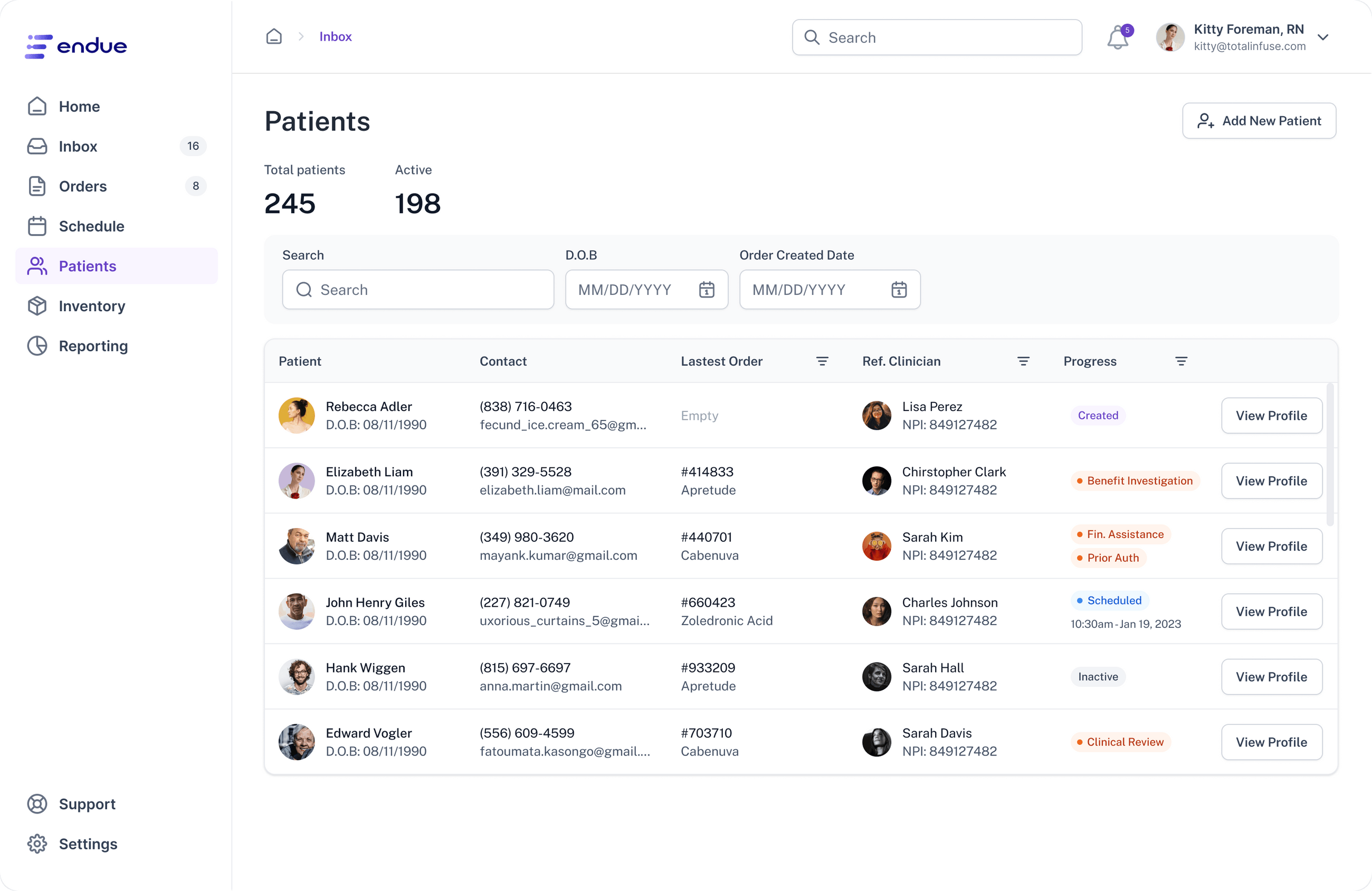 Endue | Take control of your infusion operations.