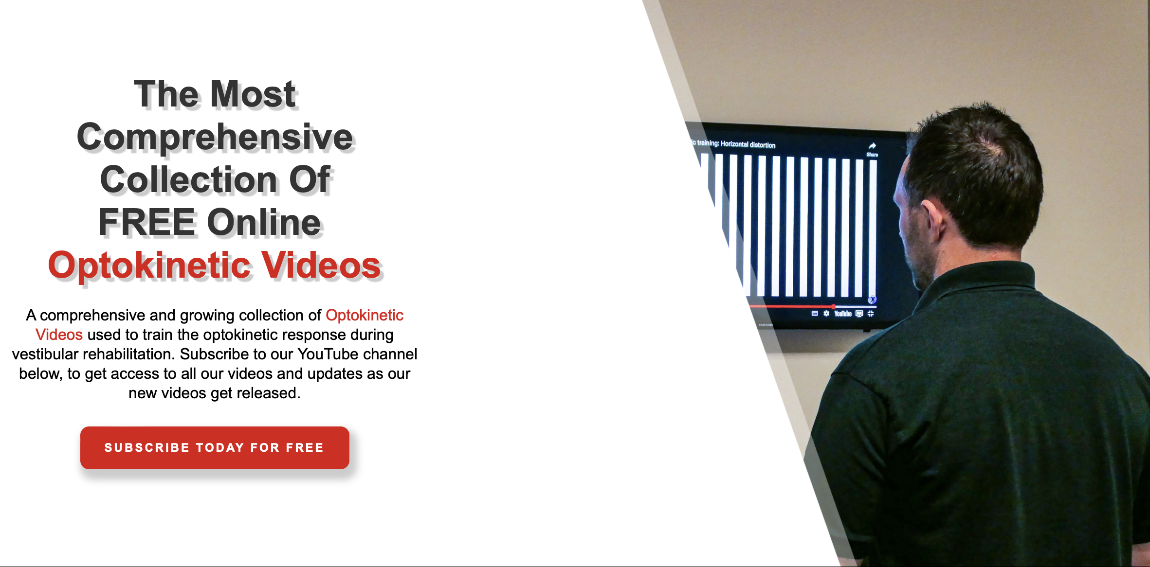 Optokinetic Training | Vestibular Physio | Optokinetic Exercises