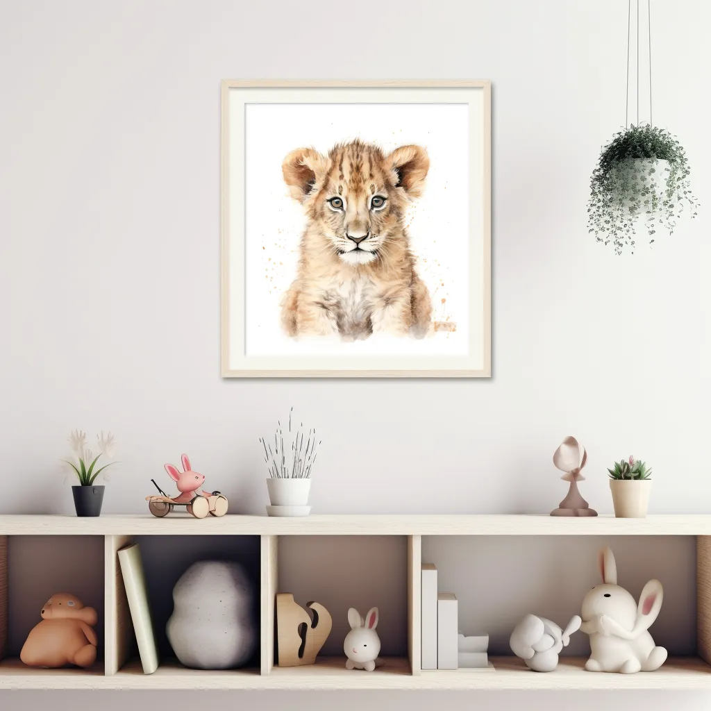 Baby Lion Nursery Print - Shop Now