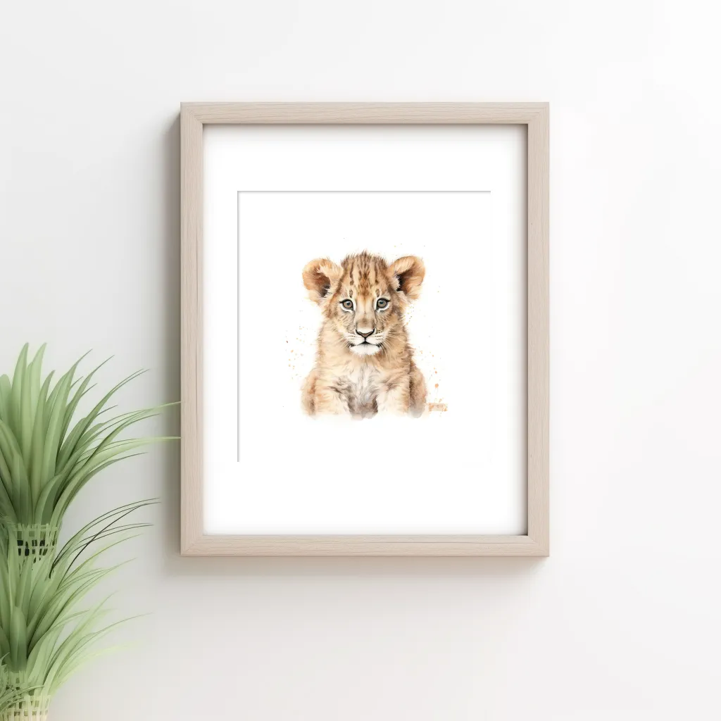 Baby Lion Nursery Print - Shop Now