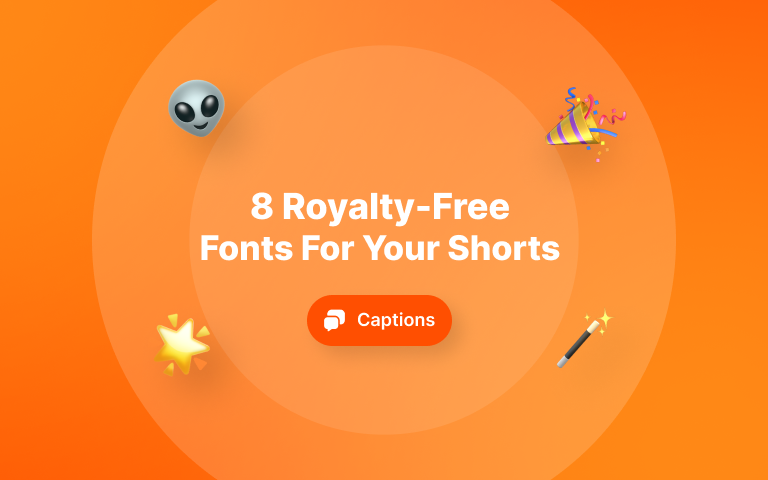 8 best royalty-free fonts for subtitles and captions on shorts videos ...