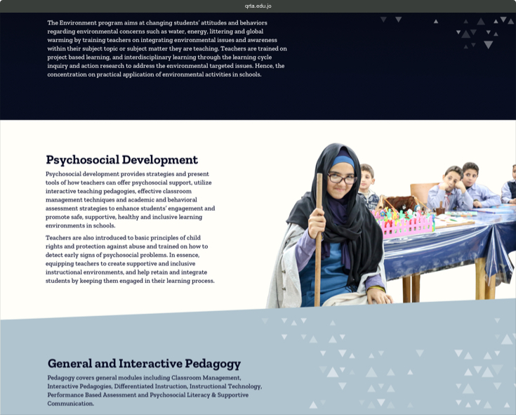 Queen Rania Teacher Academy Website