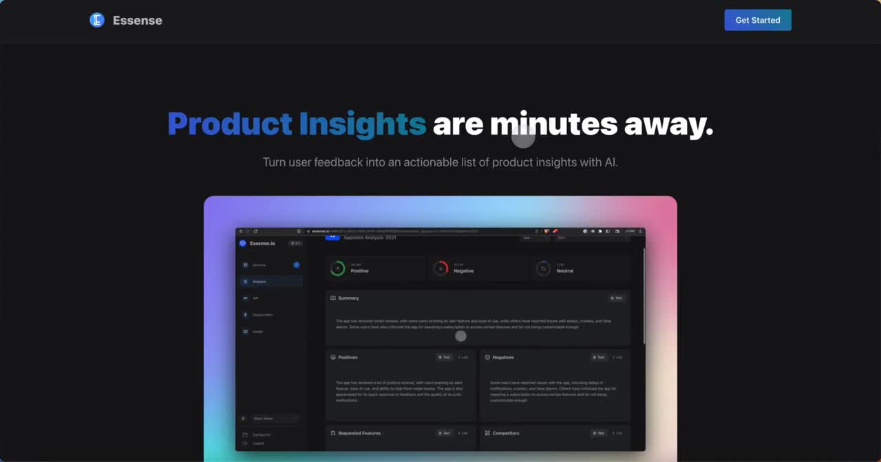 Essense | AI Feedback Analysis