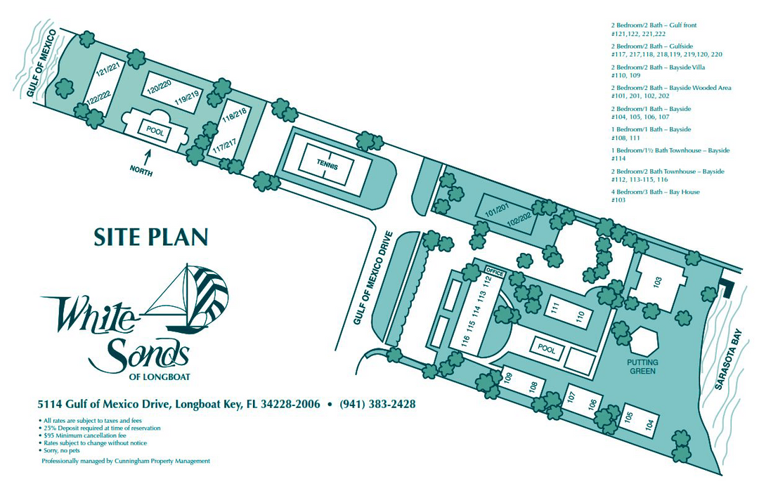 White Sands of Longboat Key | Map & Gallery