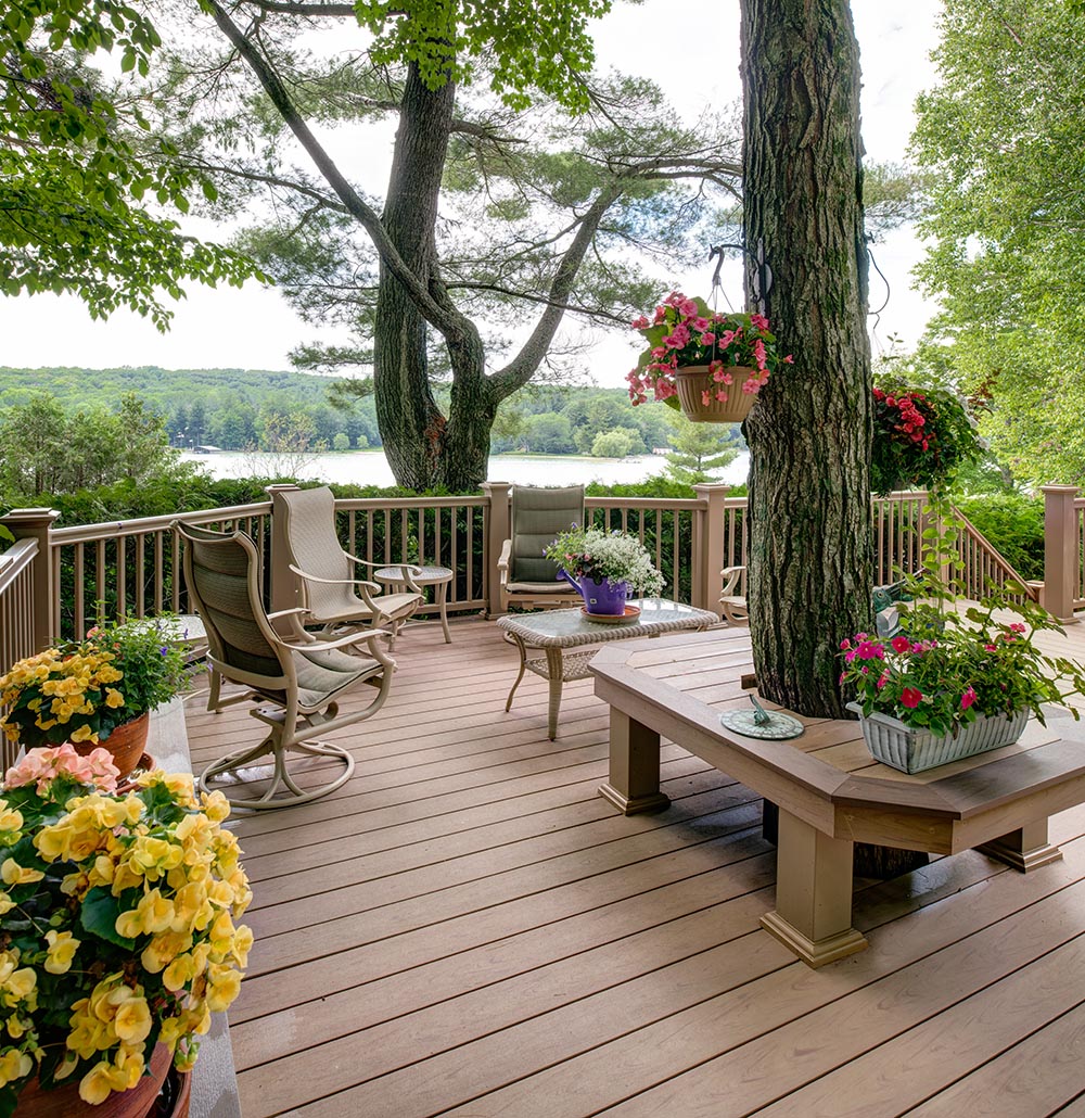 Multi-level Walloon Lake Deck