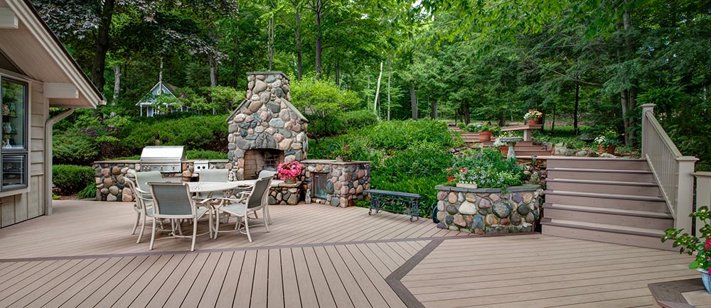 Multi-level Walloon Lake Deck