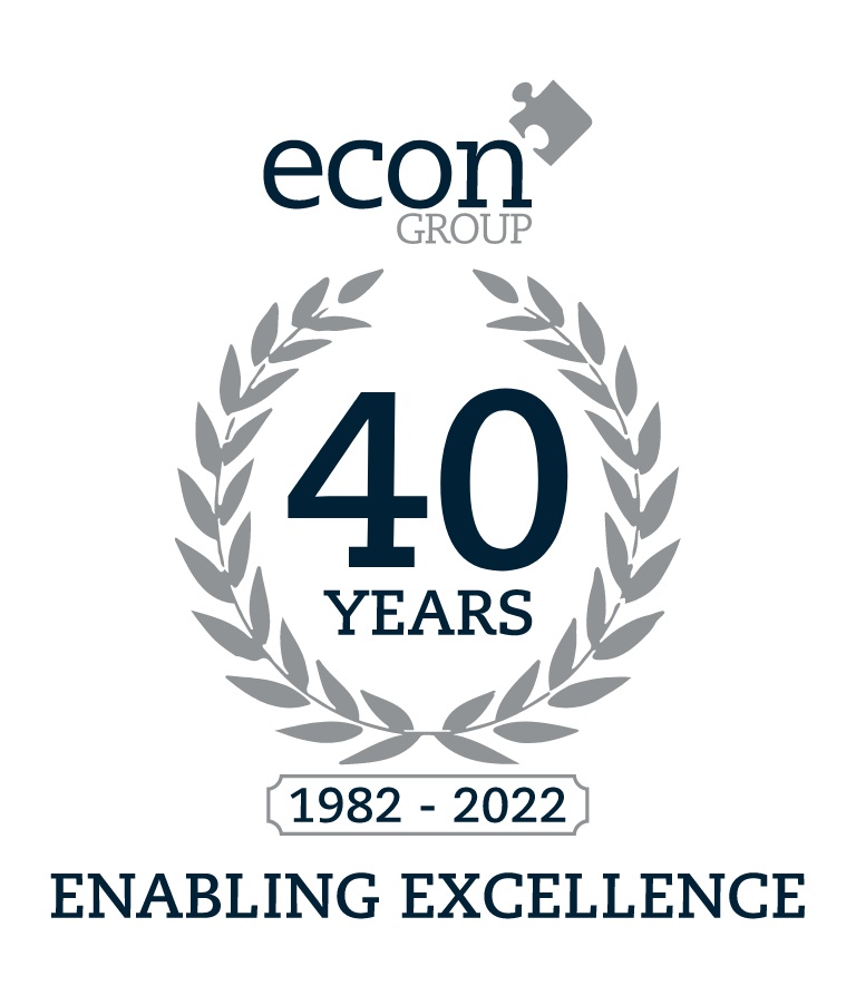 Econ Group is celebrating 40 years of Enabling Excellence on the 23rd July 2022. - Ruc