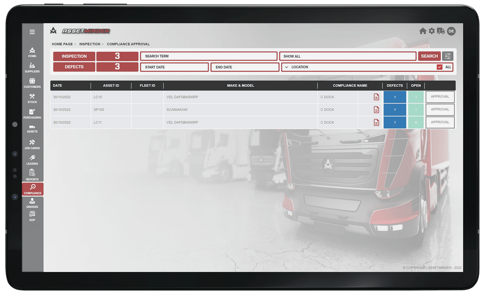 Fleet Maintenance Management - Assetminder