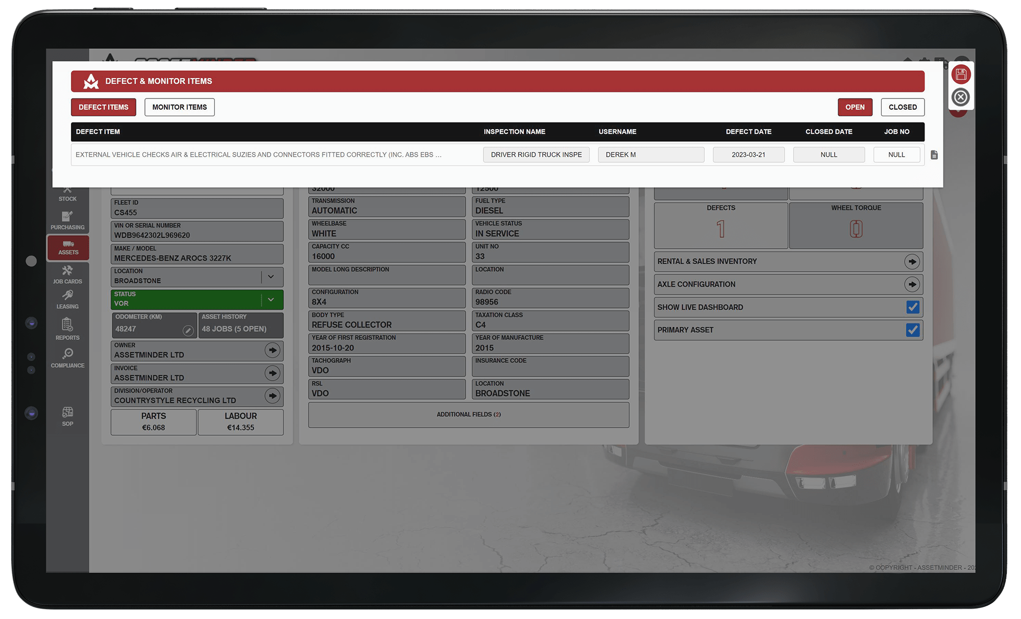 Electronic Inspections - Assetminder