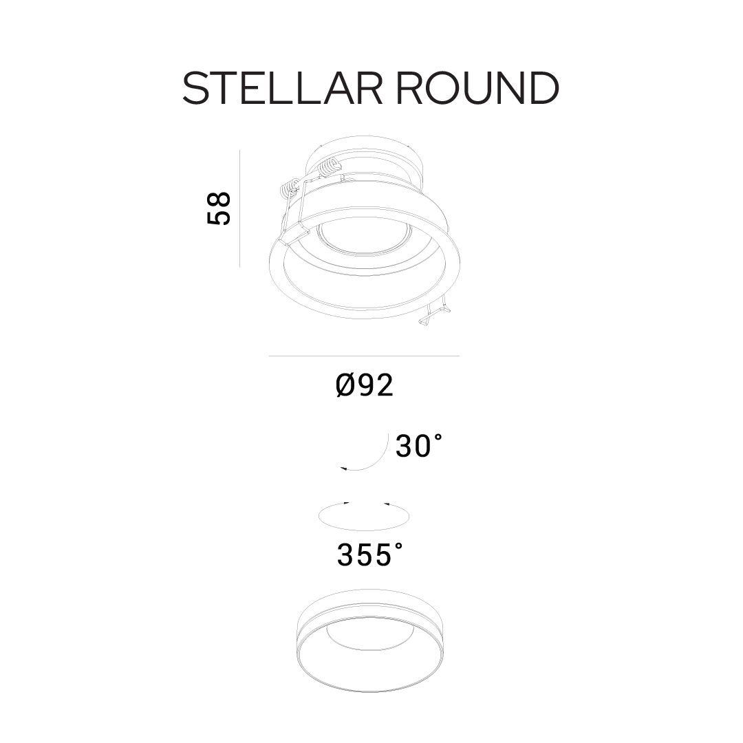 Stellar Round | Lit Lightings Singapore | Premier Destination For ...