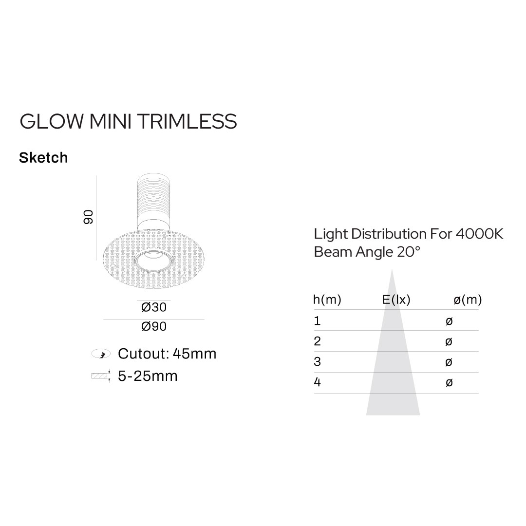 Glow Mini Trimless | Lit Lightings Singapore | Premier Destination For ...