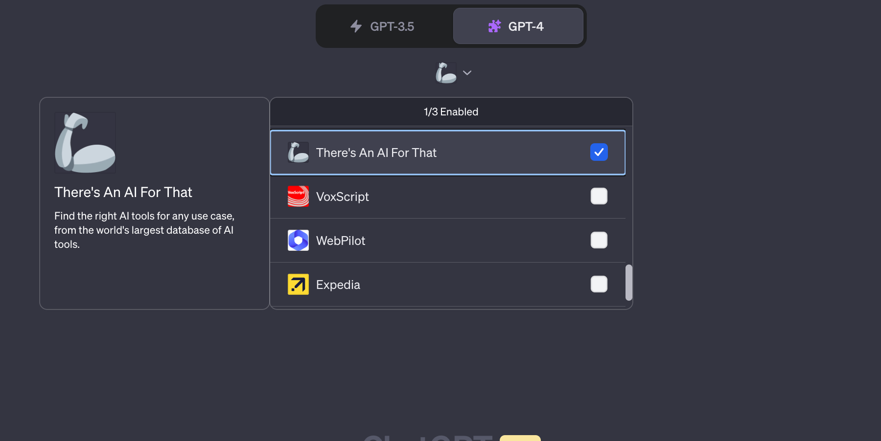There's An AI For That & ChatGPT plugins for AI Development Tools Like There's An AI For That