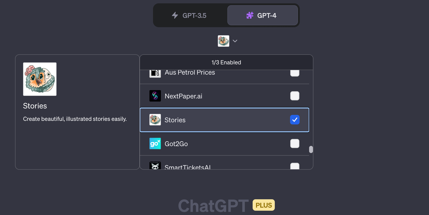Stories & ChatGPT plugins for Miscellaneous Like Stories