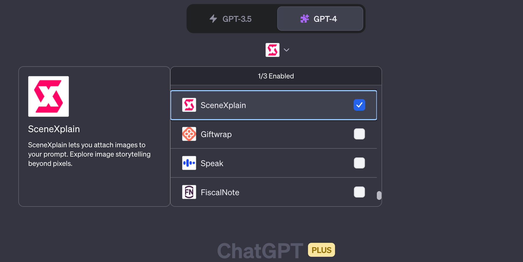 SceneXplain & ChatGPT plugins for Image Generation Like SceneXplain