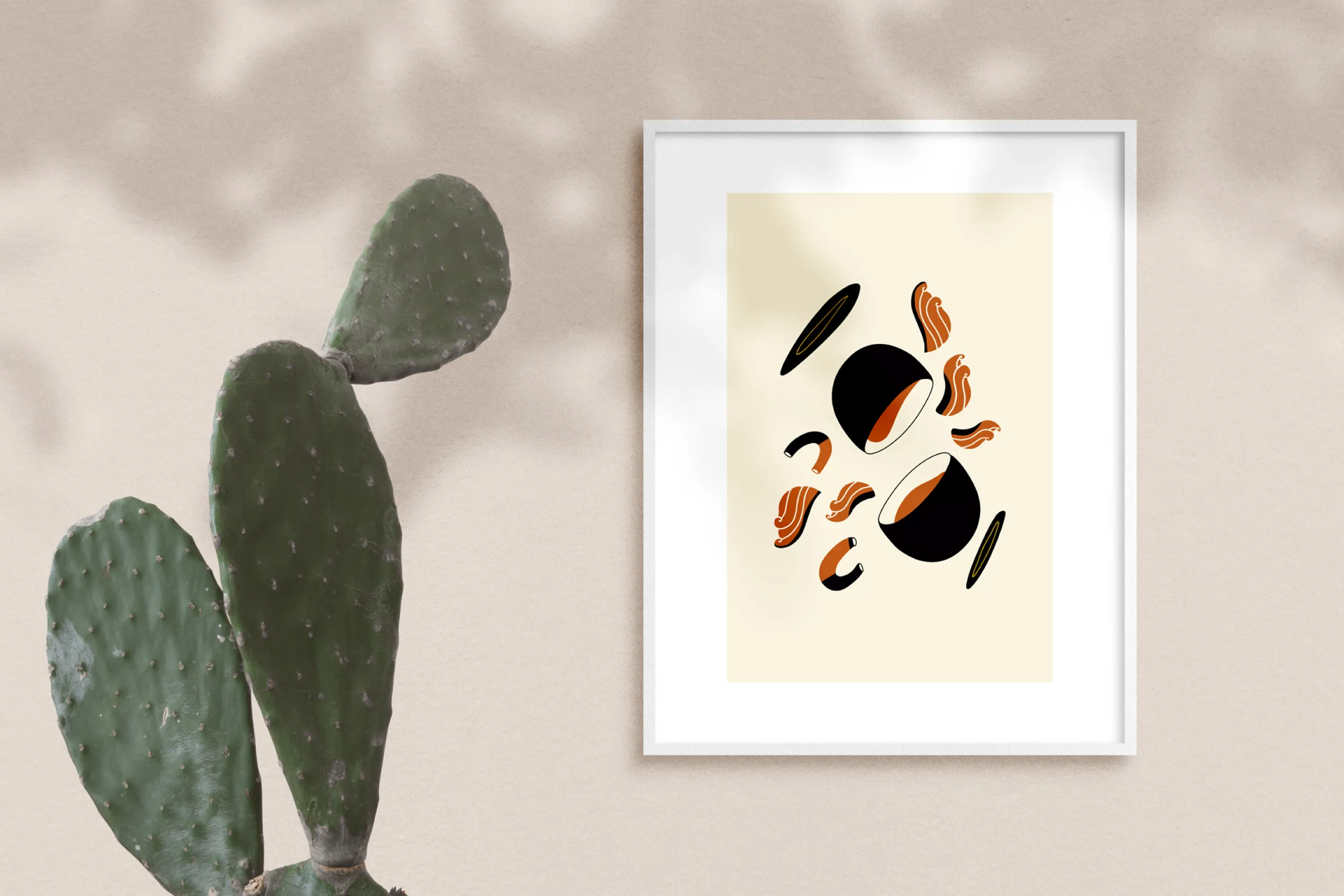 Coffee Splash Art Print | Mona Art