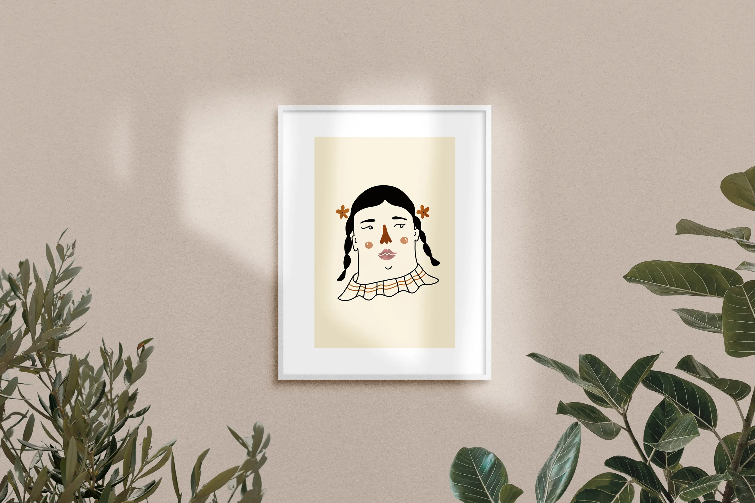 Rosy Cheeks Art Print | Mona Art