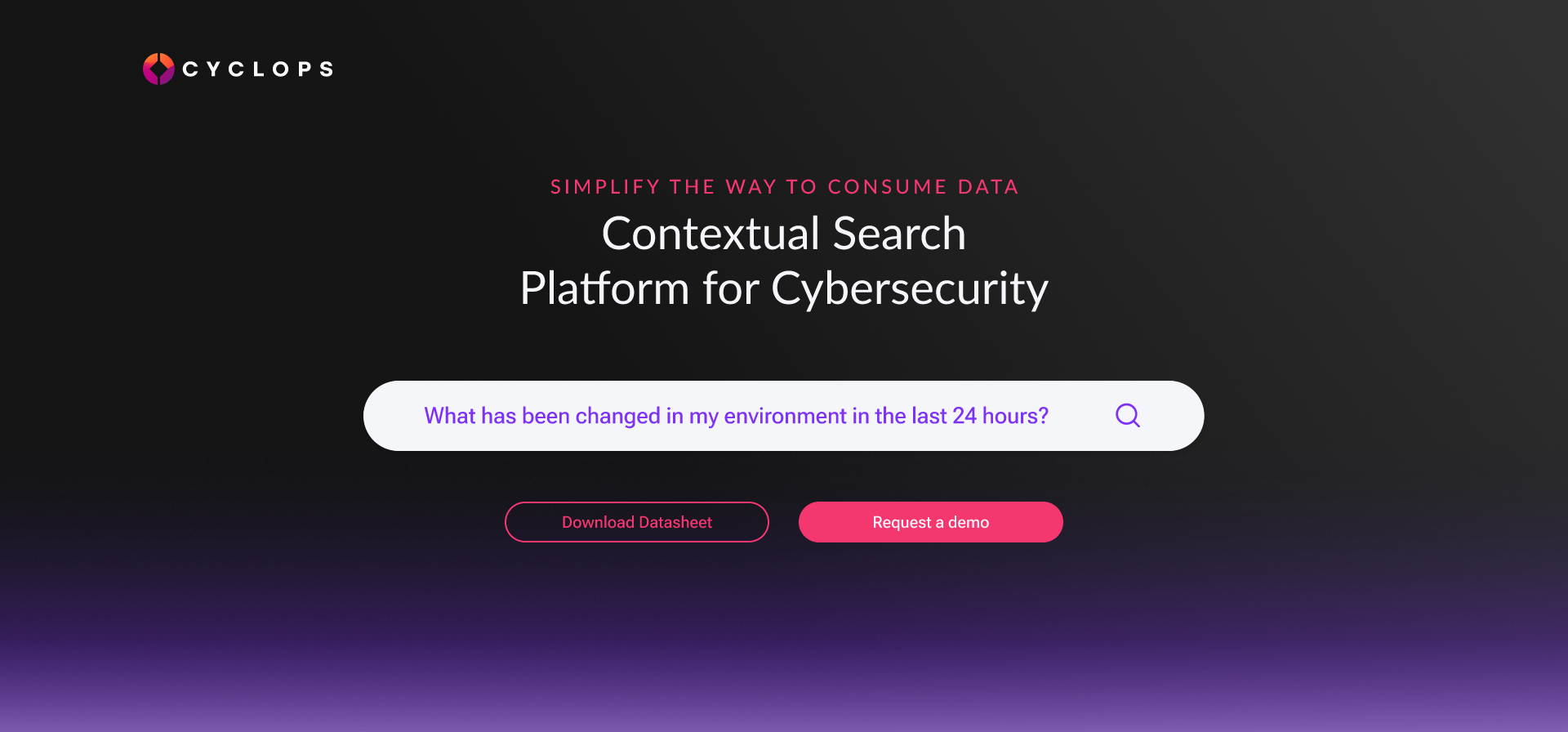 Cyclops | Simplify Data Consumption with Contextual Search
