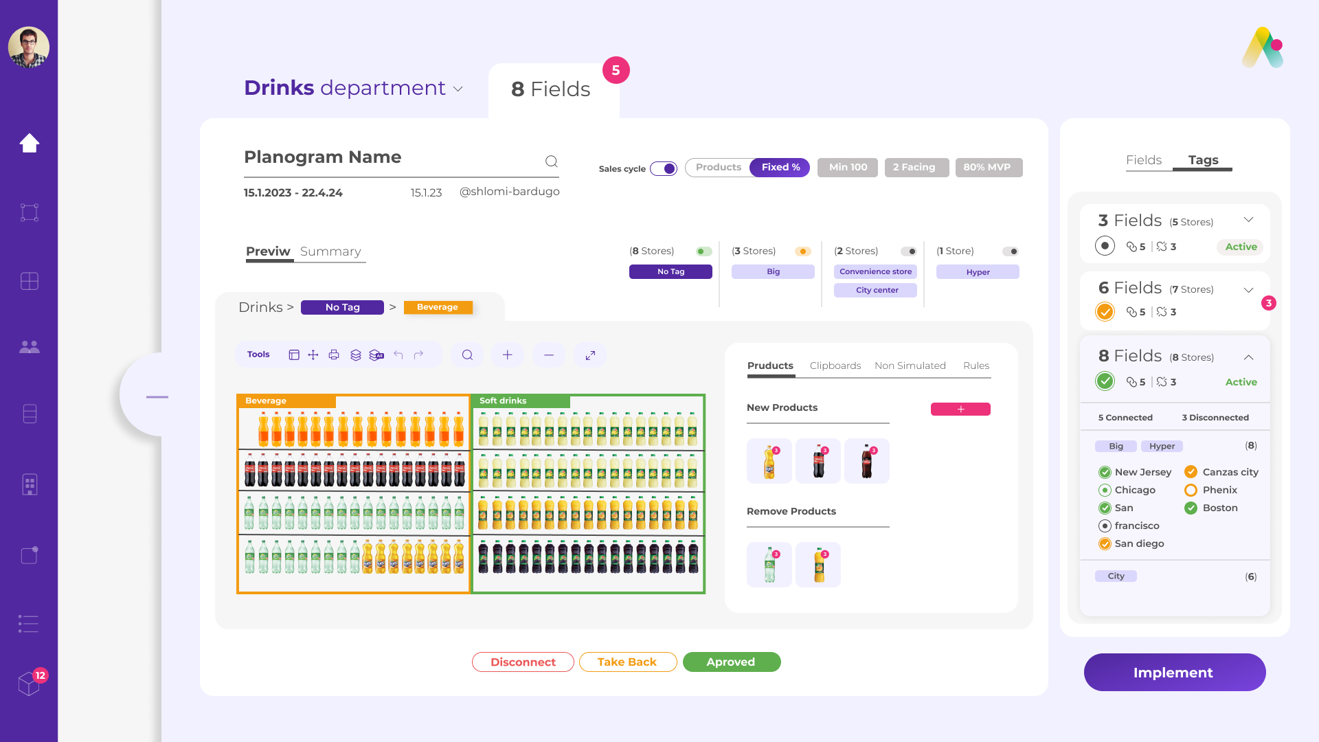 Arigo | Dynamic shelf management tool
