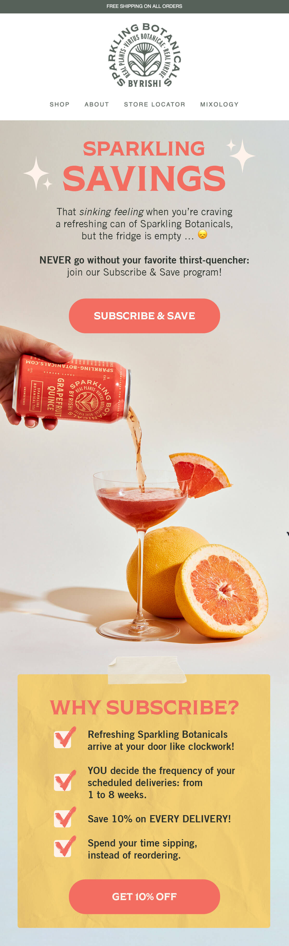 Sparkling Botanicals • The Greenhouse