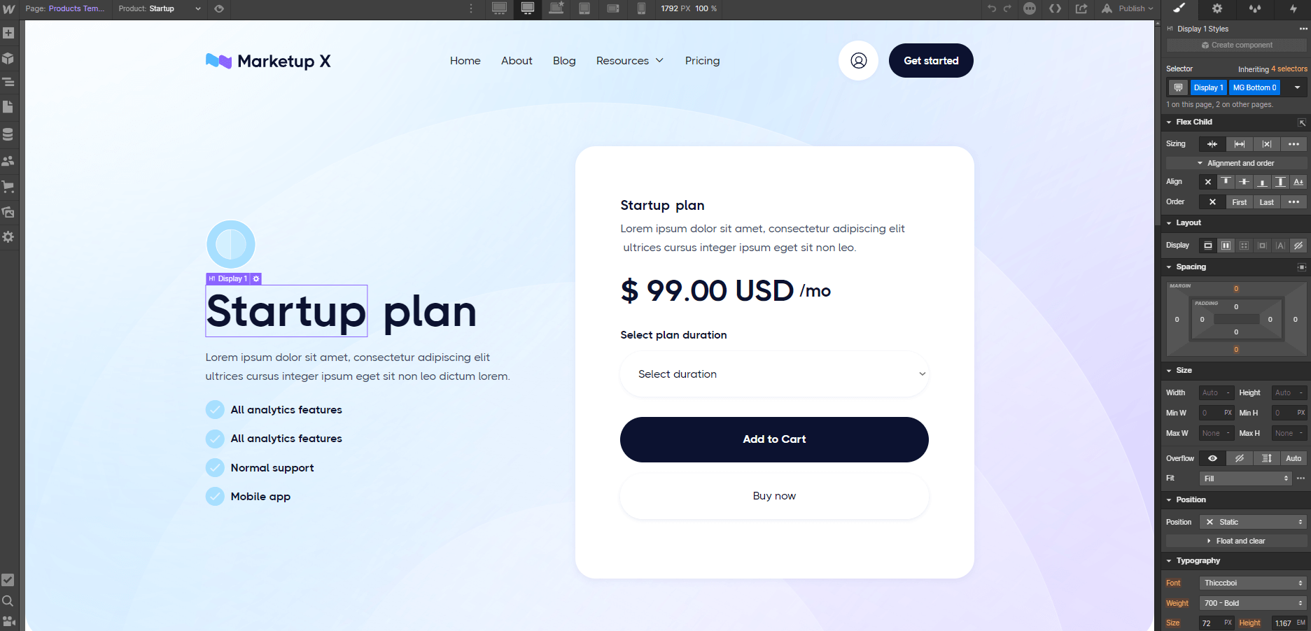 Start Here - Marketup X - Webflow Ecommerce website template