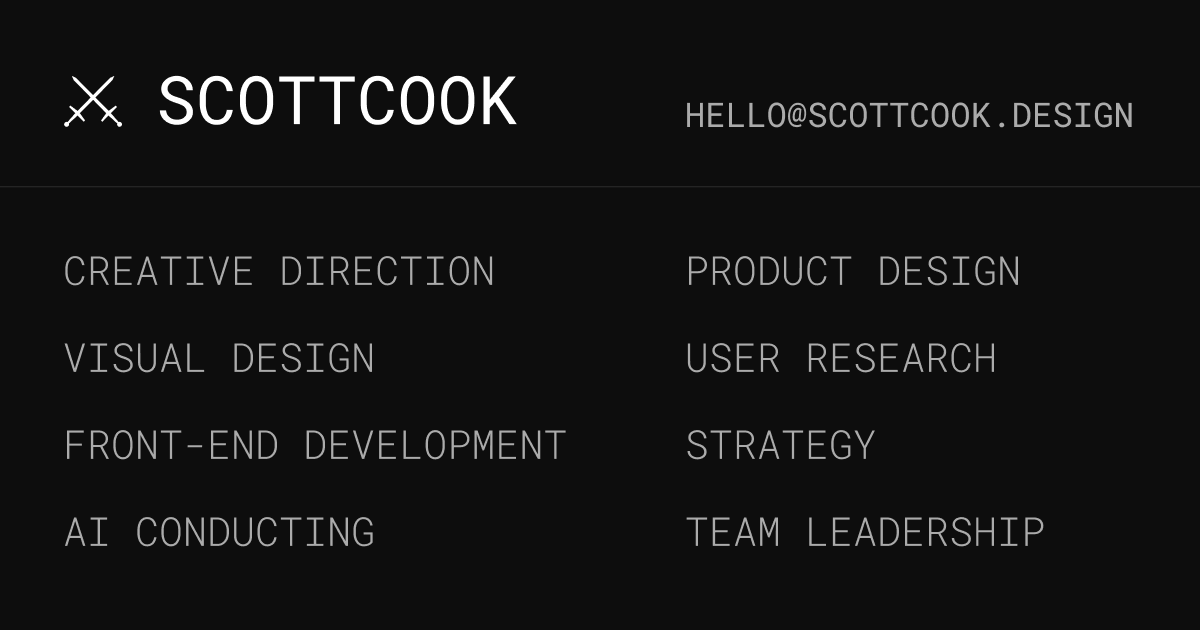 Scott Cook - Atlanta Creative Director | Atlanta Design Studio | Webflow Developer