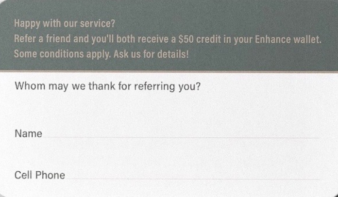 Refer A Friend - Enhance Aesthetics and Laser | Winnipeg Manitoba