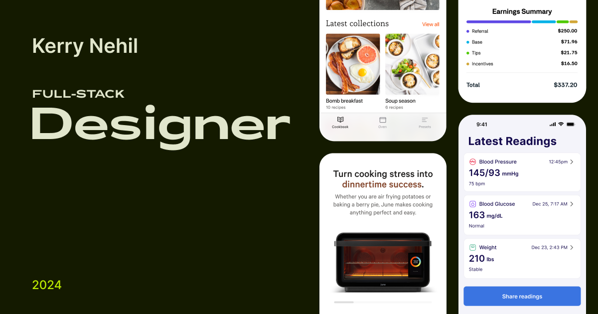 Product Design Portfolio of Kerry Nehil