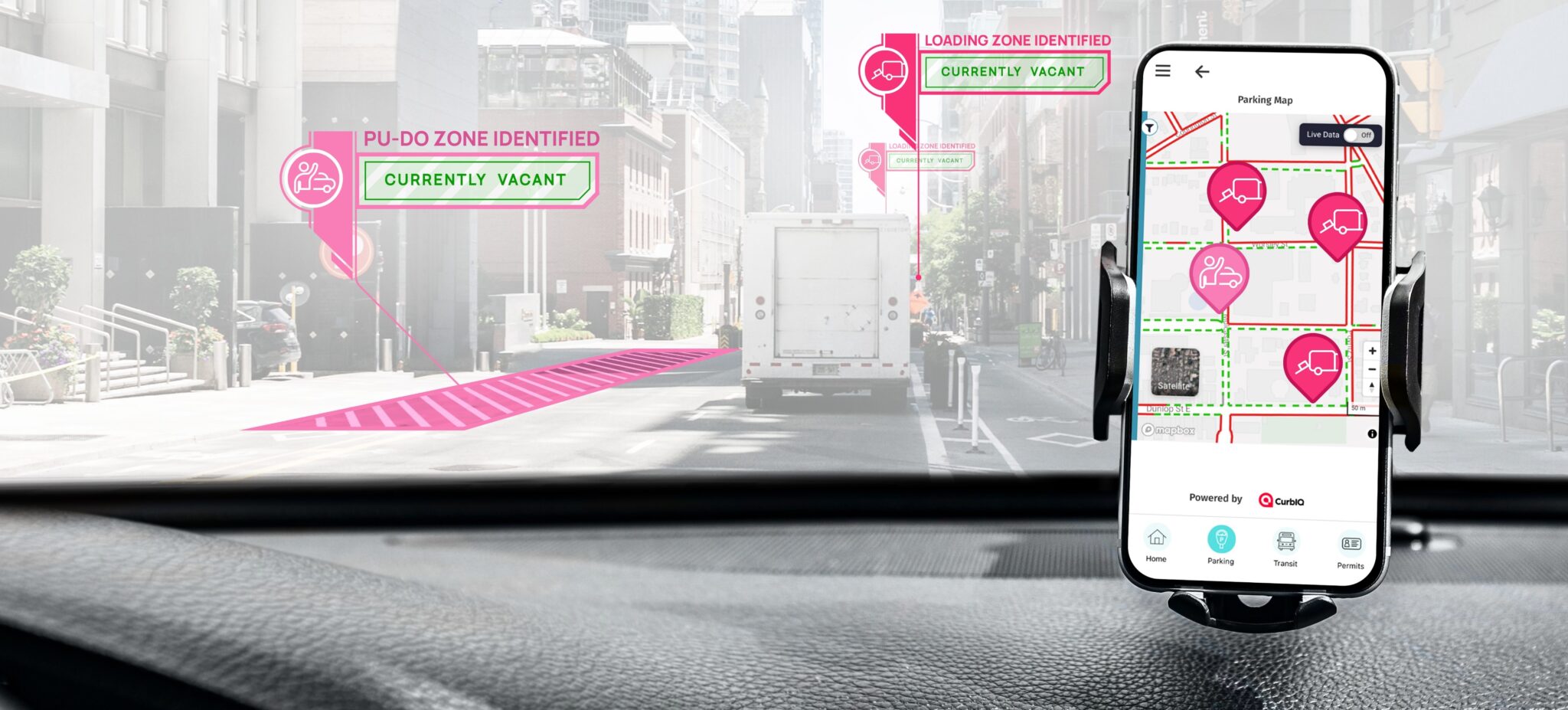 Locate Delivery & Passenger Loading Zones