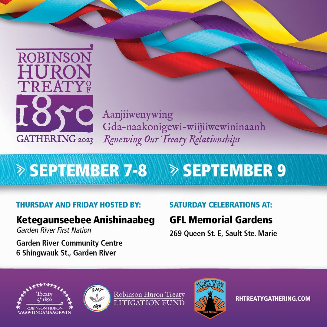 Robinson Huron Treaty of 1850 Gathering 2023