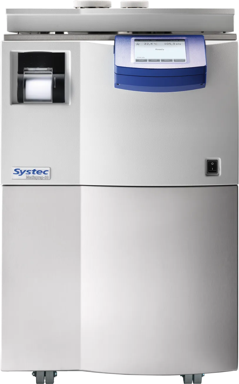 Sterylizatory do dużych objętości cieczy Systec MediaPrep | De Ville ...