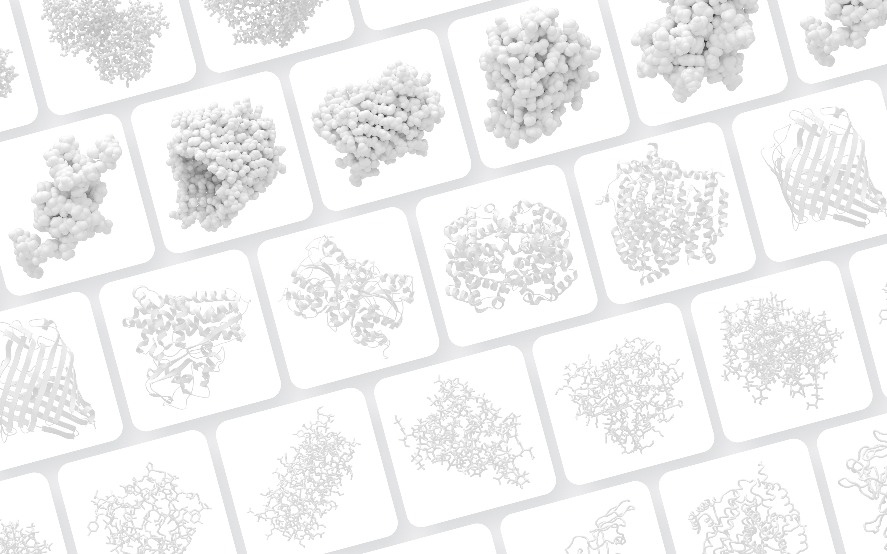 strangehelix.bio | Product | bioprotein: 25 Abstract 3D Molecular ...