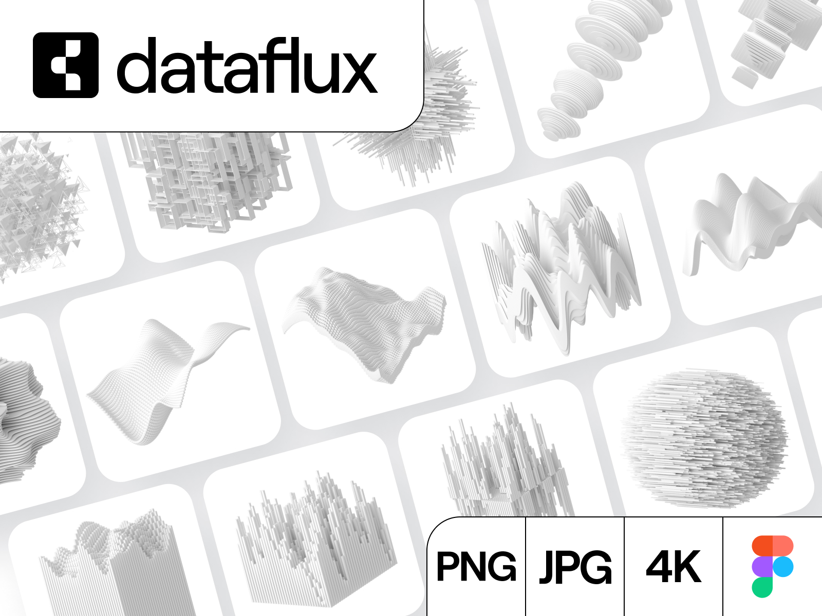 strangehelix.bio | Product | dataflux: 25 Abstract 3D Data/AI ...