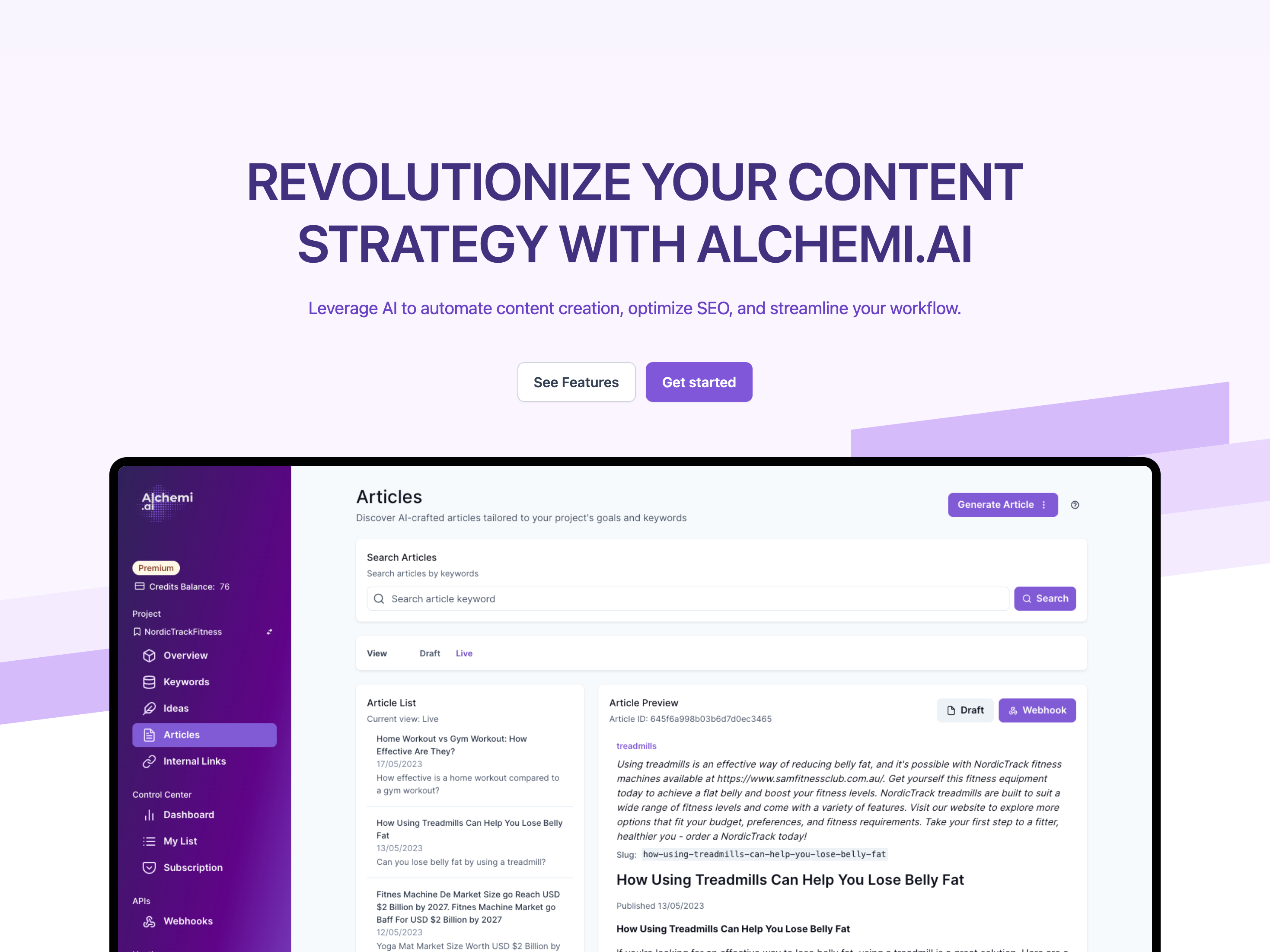 Alchemi.ai - Revolutionize Your Content Strategy with AI Automation