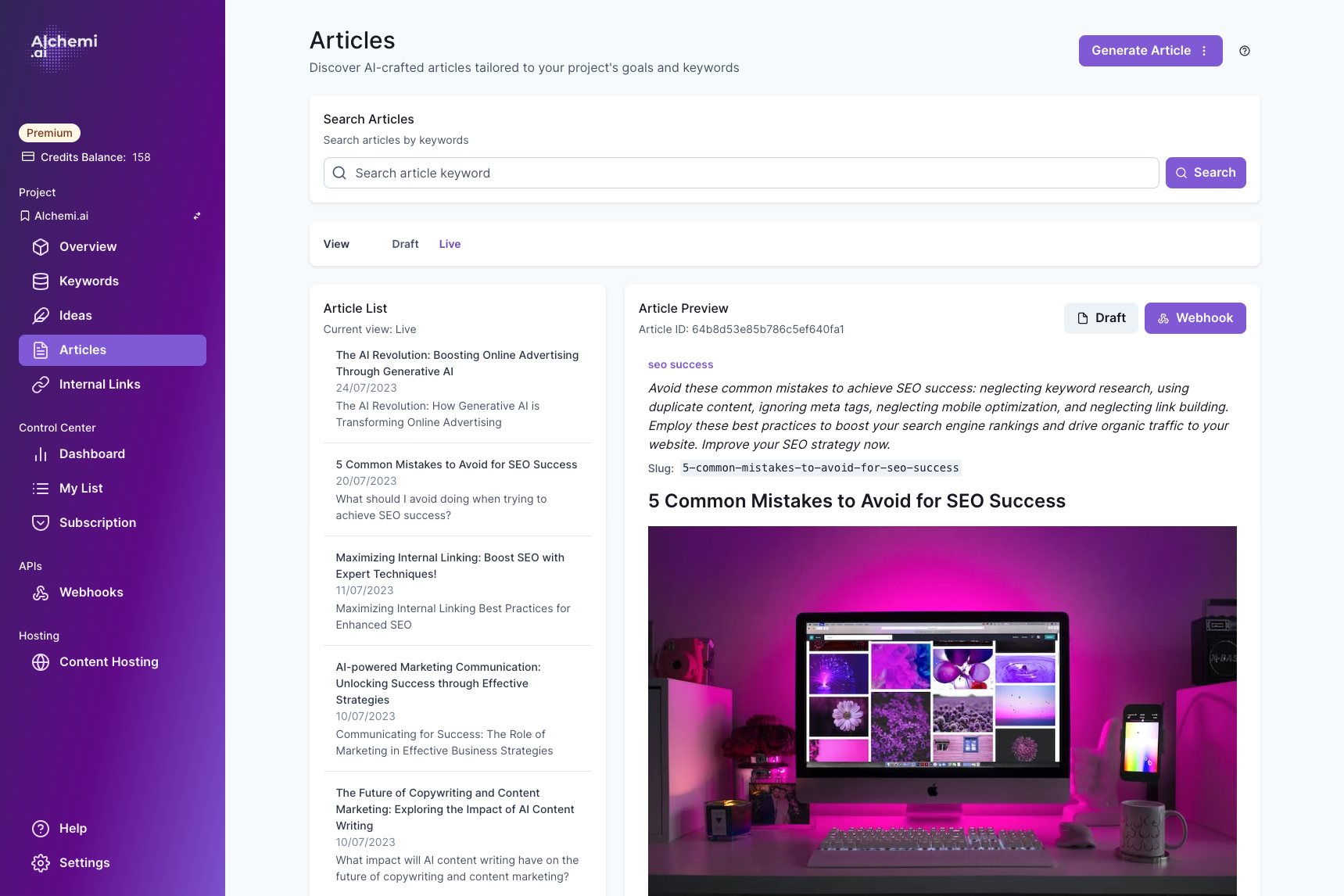 Alchemi.ai: Elevate Content Strategy with AI