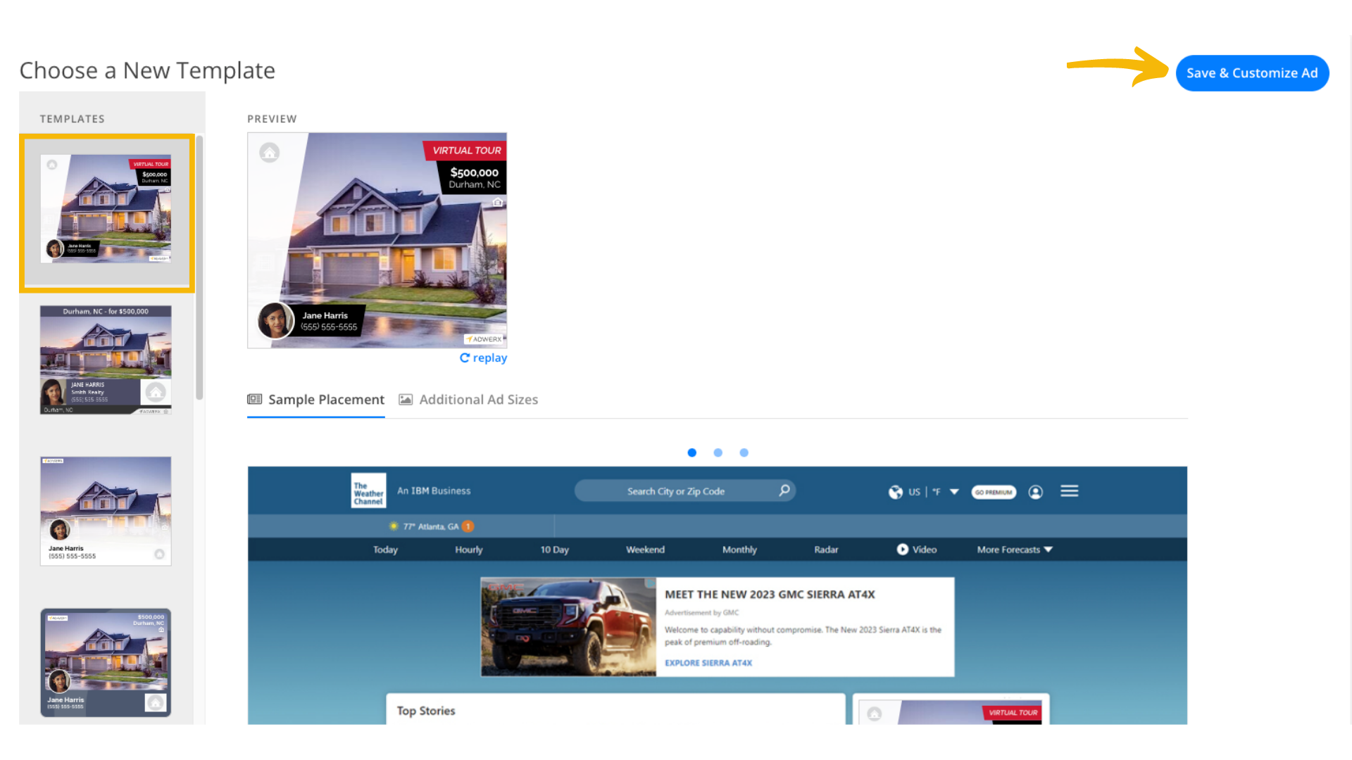 How to Add a New Ad Template in the Enterprise Dashboard
