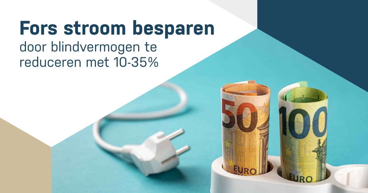 Fors stroom besparen door blindstroom te reduceren met 10-35%